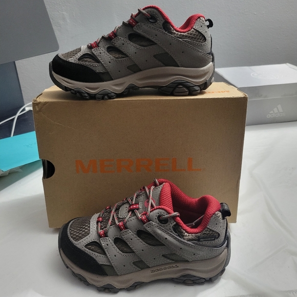 Merrell | Shoes | Merrell Big Kids Moab 3 Mid Waterproof Red And Brown ...